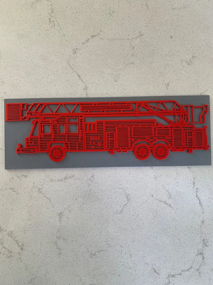 Fire Truck Blueprint Series - Ladders - Free 3D Print Model - MakerWorld