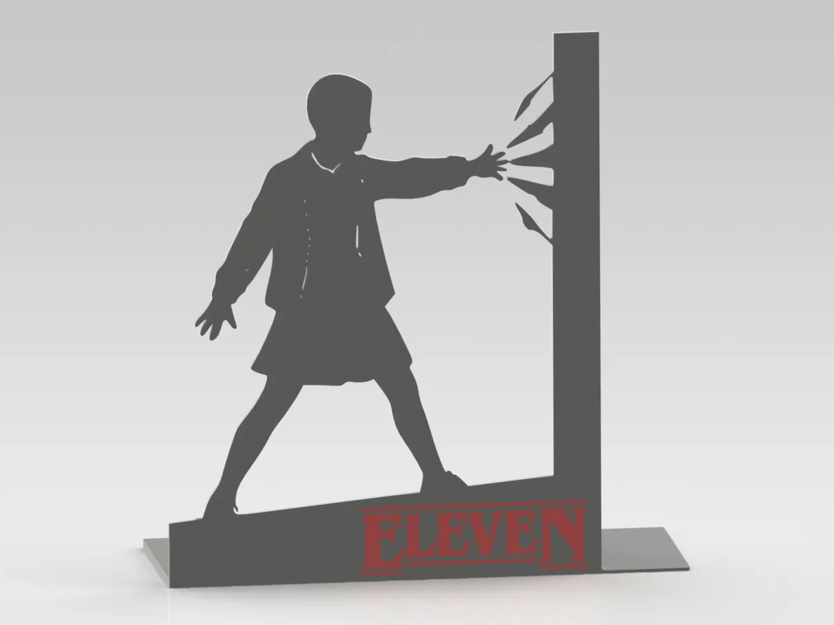 Elfie Eleven 011 Bookend Stranger Things - Free 3D Print Model - MakerWorld