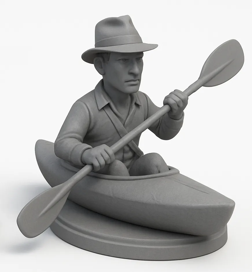 Kayaker - Free 3D Print Model - MakerWorld