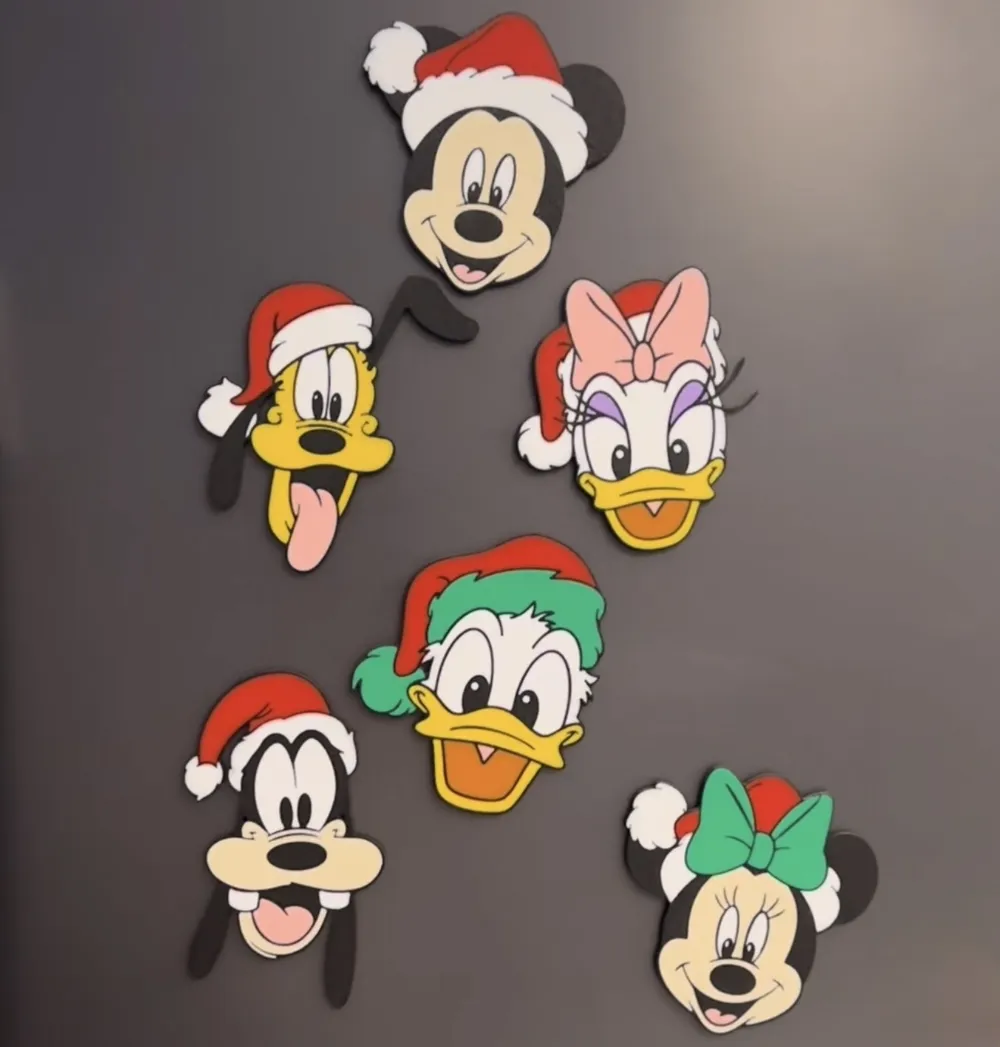Disney Holiday Magnets - Free 3D Print Model - MakerWorld