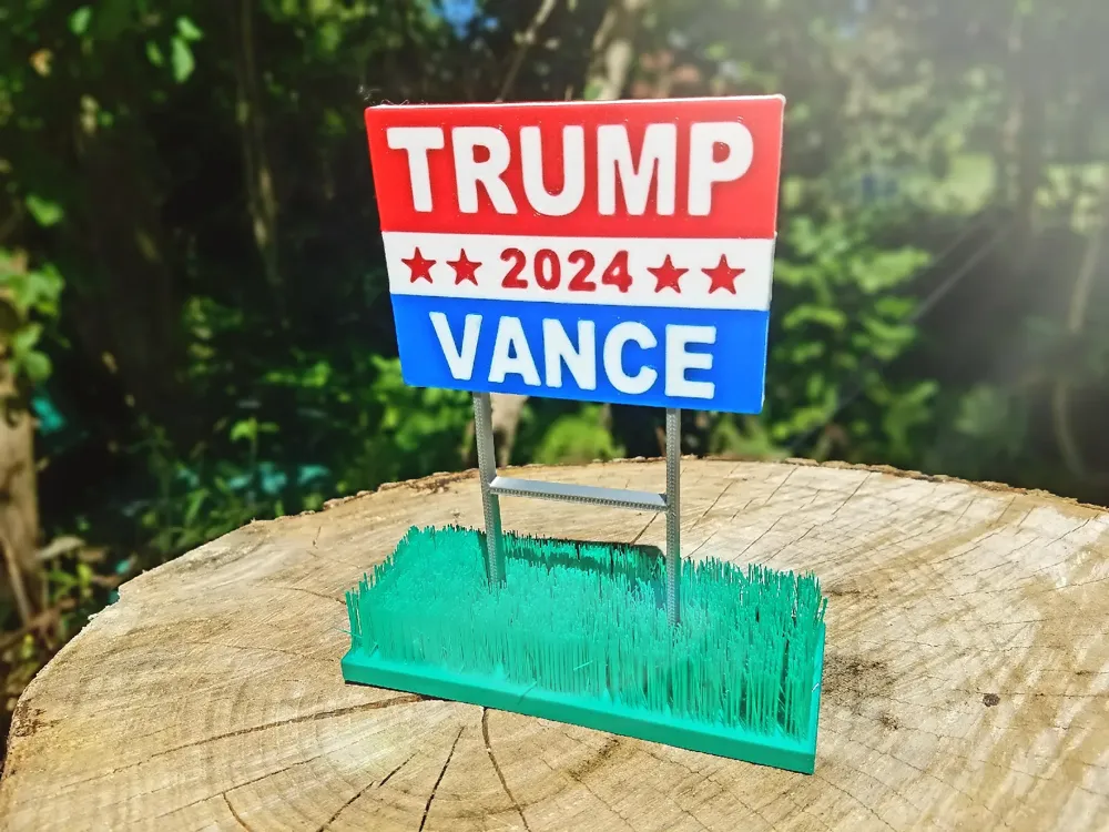 Trump Miniature Political Yard Signs by ShopTeacher - MakerWorld