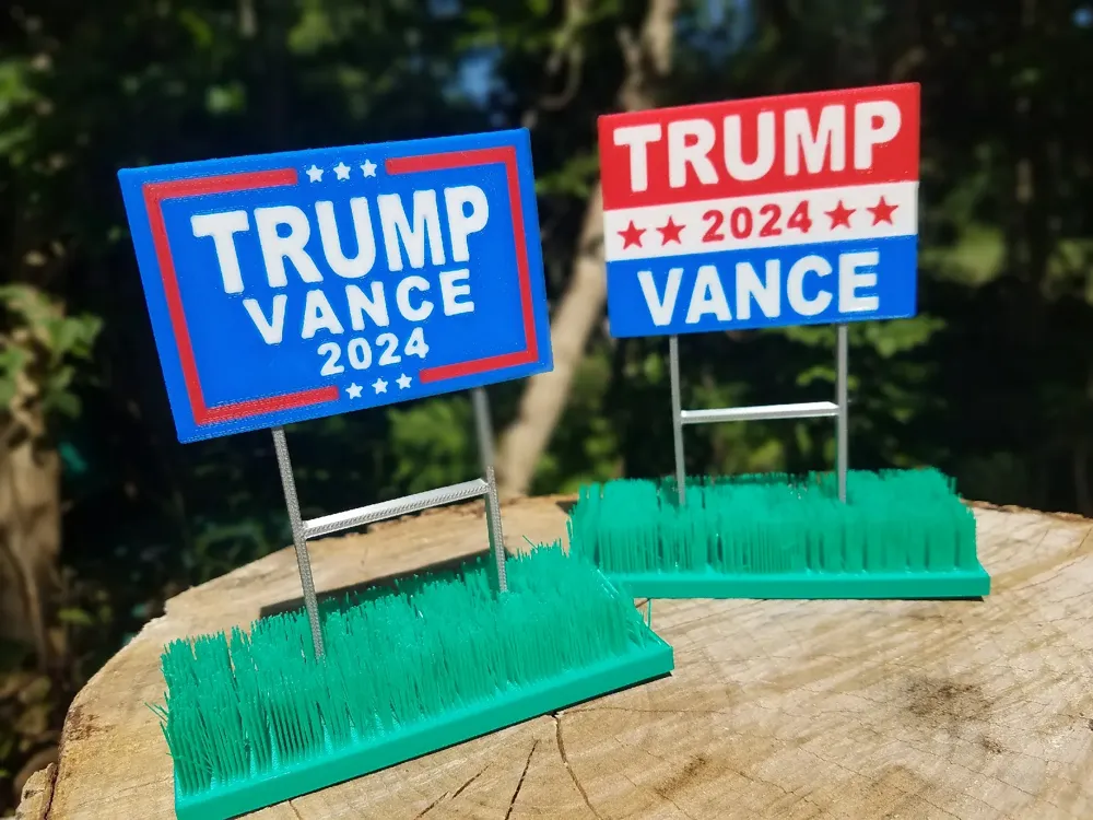 Trump Miniature Political Yard Signs by ShopTeacher - MakerWorld