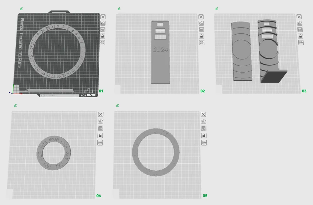ROTARY CALENDAR 2024 by sting3d filament maker - MakerWorld