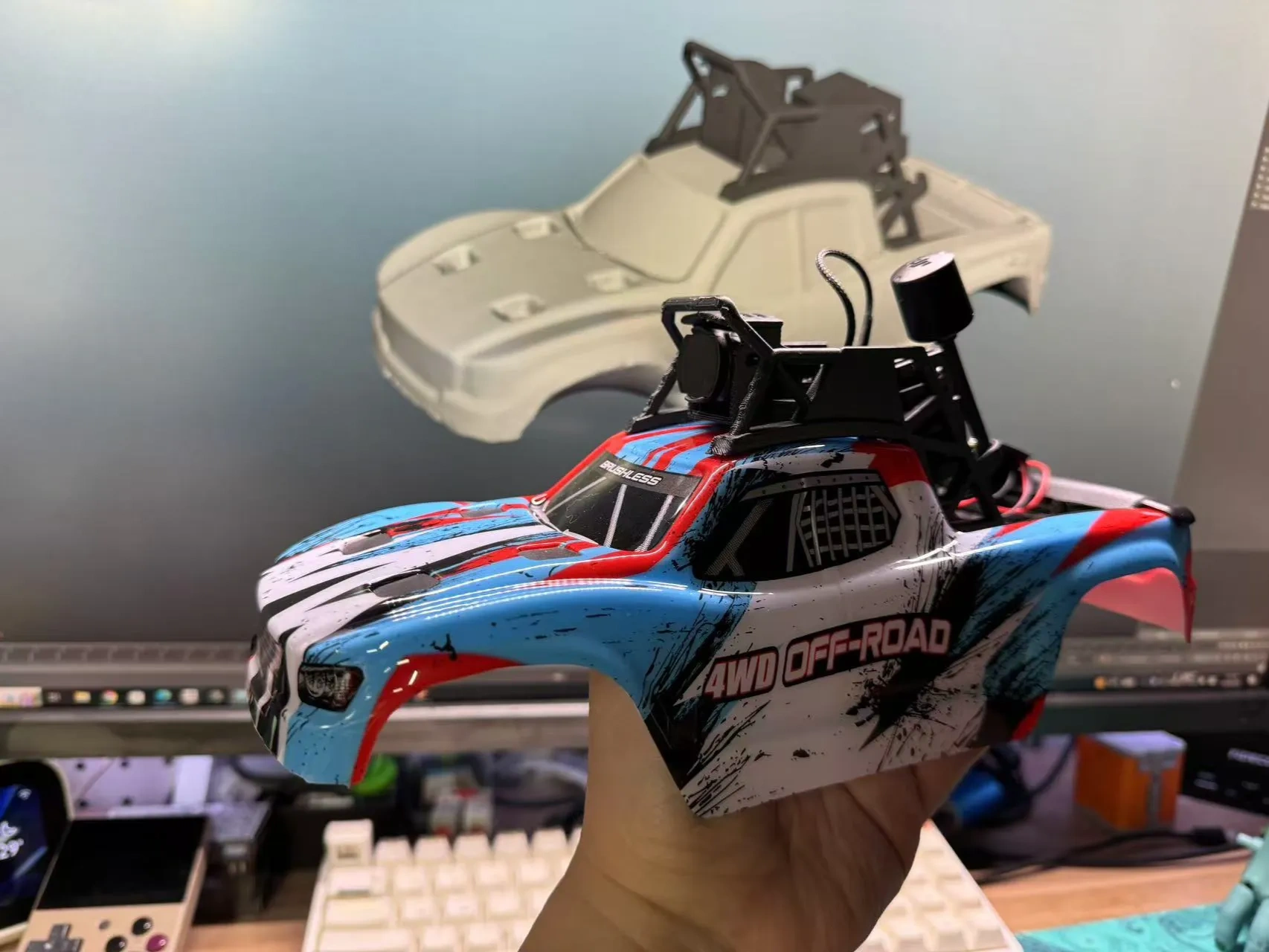 DJI O3 mount for mjx 16208 MJX 16208 O3 Transmission Bracket by panzrerbanana MakerWorld ...