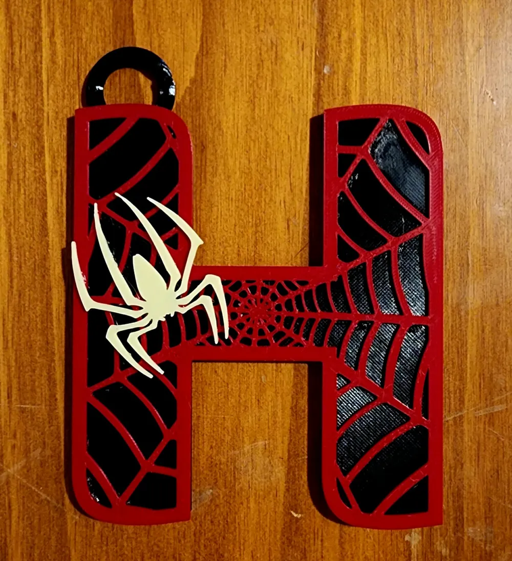 Spider Web Letters A-Z and Numbers 0-9 Bonus - Free 3D Print Model ...