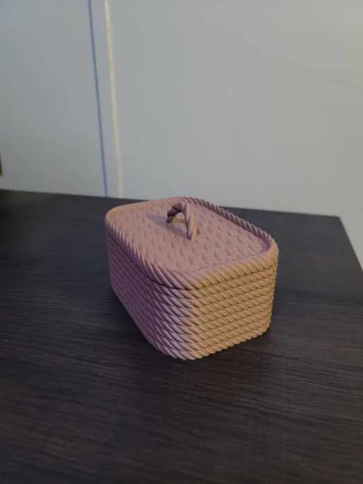 Rope Basket With Lid by EpicSushiRolls MakerWorld: Download Free 3D Models