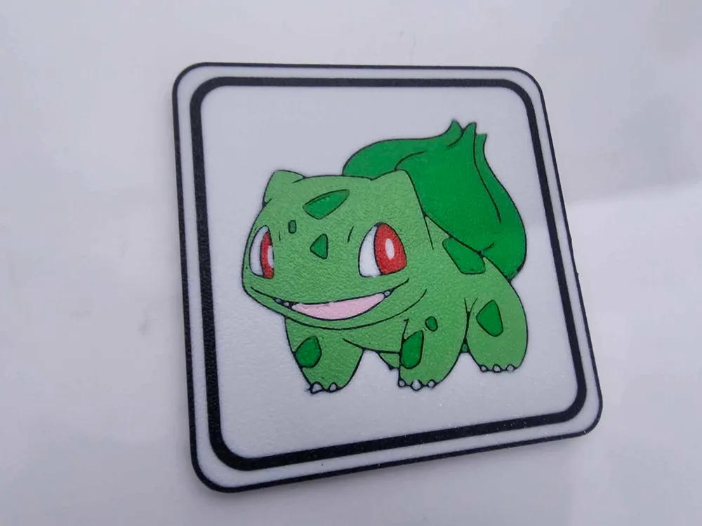 Bulbasaur coaster by J.Trognot - MakerWorld