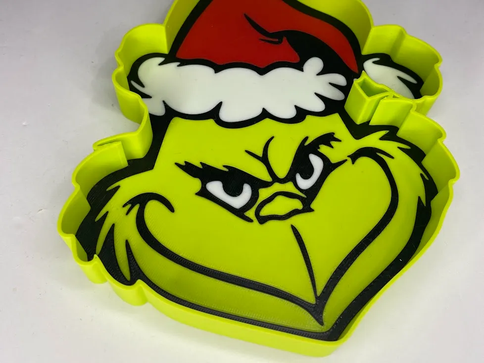 Grinch tray by Enova 3D MakerWorld: Download Free 3D Models