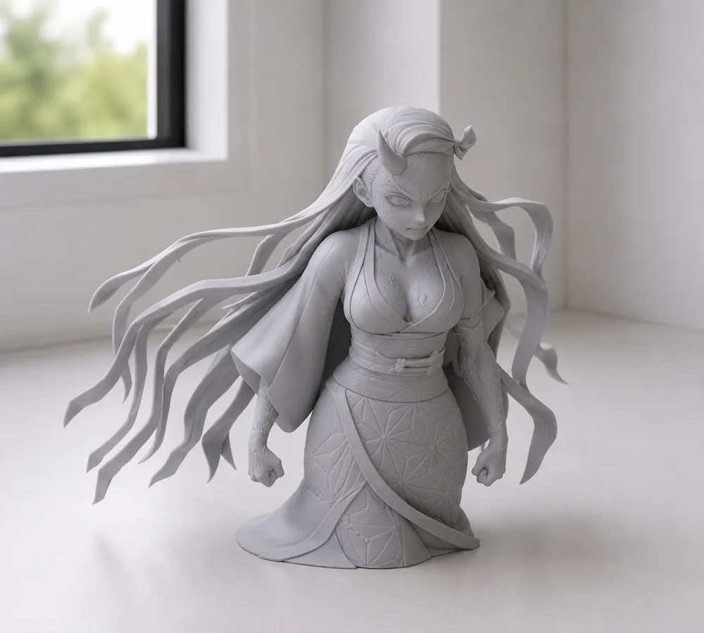 Nezuko Kamado Inspired Bust | Demon Slayer Display - Free 3D Print ...