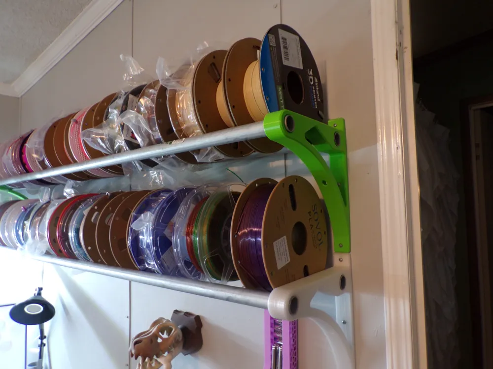 Brackets To Mount Filament Spools to The Wall using Conduit by ...