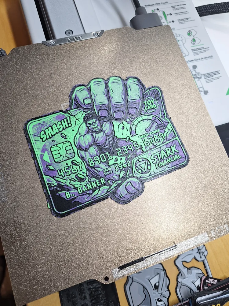 Hulk Smash Card - Free 3D Print Model - MakerWorld