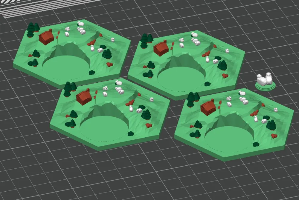 catan-style boardgame 2.0 magnetic & high detail Remixed by ...