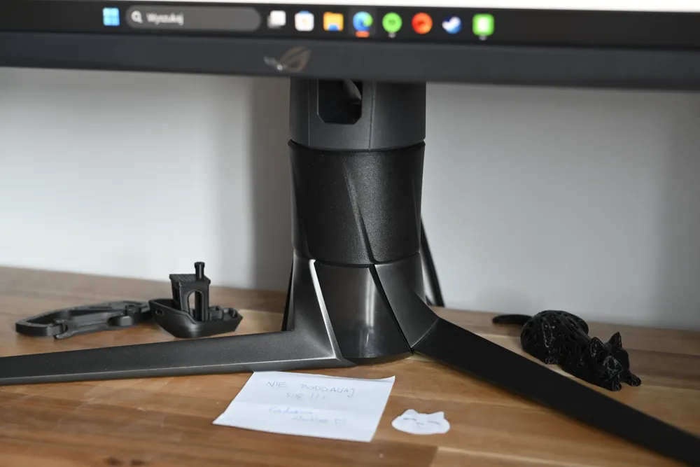 Monitor raiser stand for ROG PG update V2 by BrainsCollector - MakerWorld