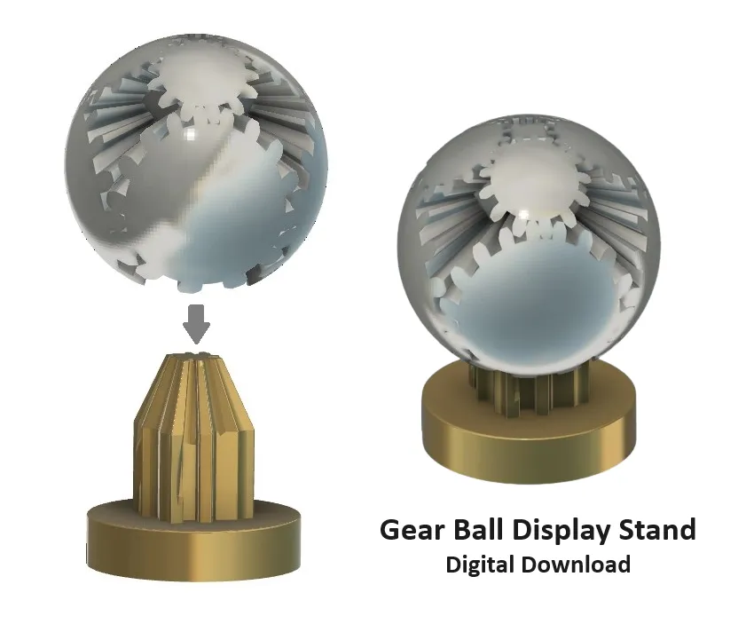 Gear Ball Stand by XStroX - MakerWorld