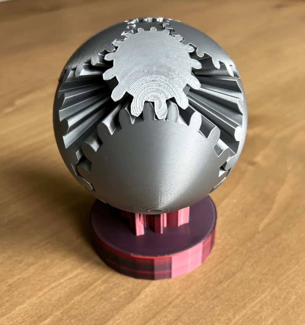 Gear Ball Stand by XStroX - MakerWorld