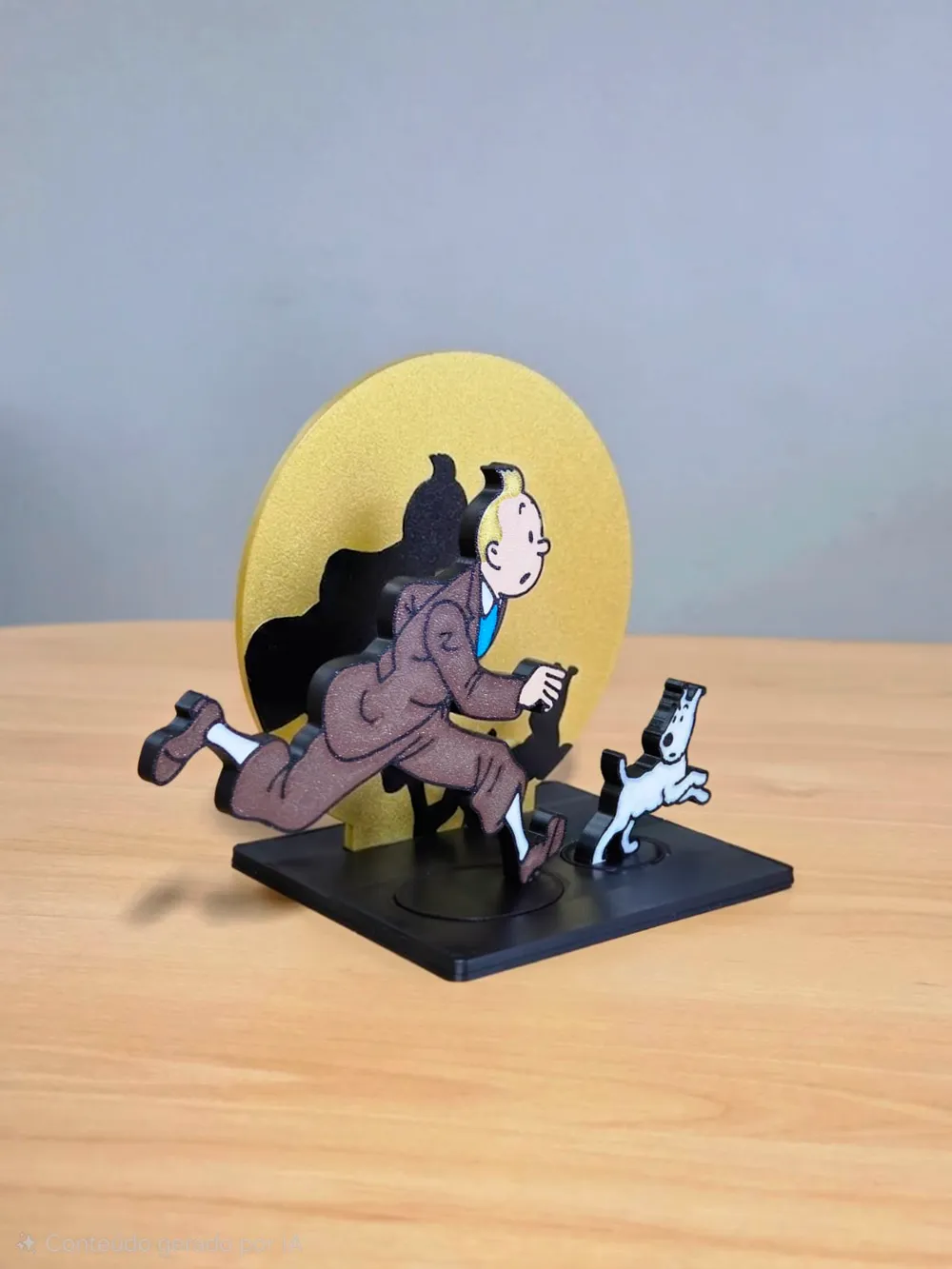 The Adventures of Tintin: Classic Silhouette Art - Free 3D Print Model ...