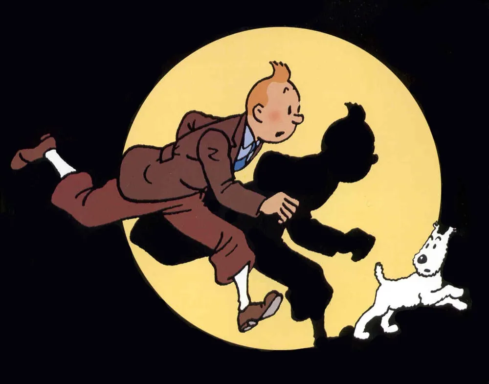 The Adventures of Tintin: Classic Silhouette Art - Free 3D Print Model ...
