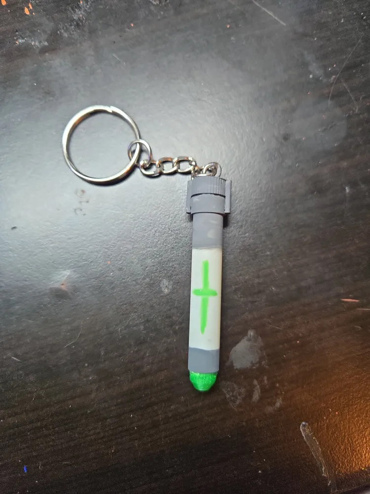 Rust Syringe Keychain by Printing By Gh6st MakerWorld: Download Free 3D ...