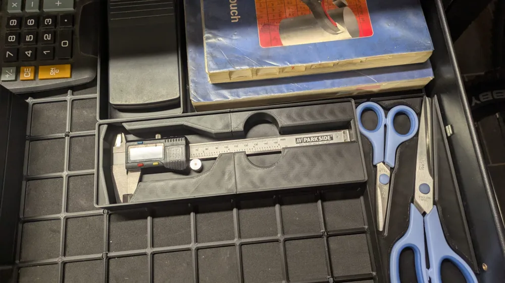 Gridfinity for digital calipers by Captain_Orange - MakerWorld