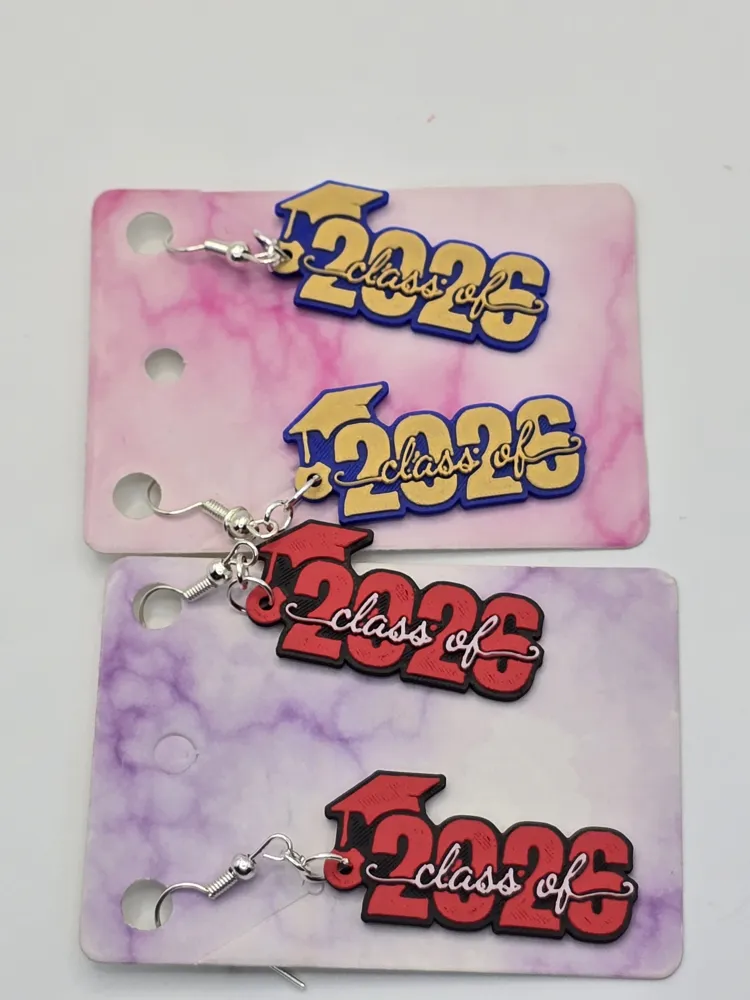2026 Graduation Keychains and earrings by dohara1985 MakerWorld ...