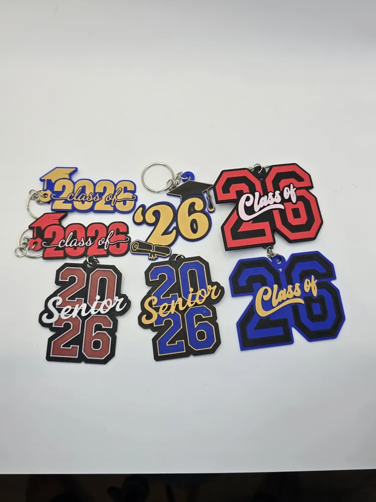 2026 Graduation Keychains and earrings - Free 3D Print Model - MakerWorld