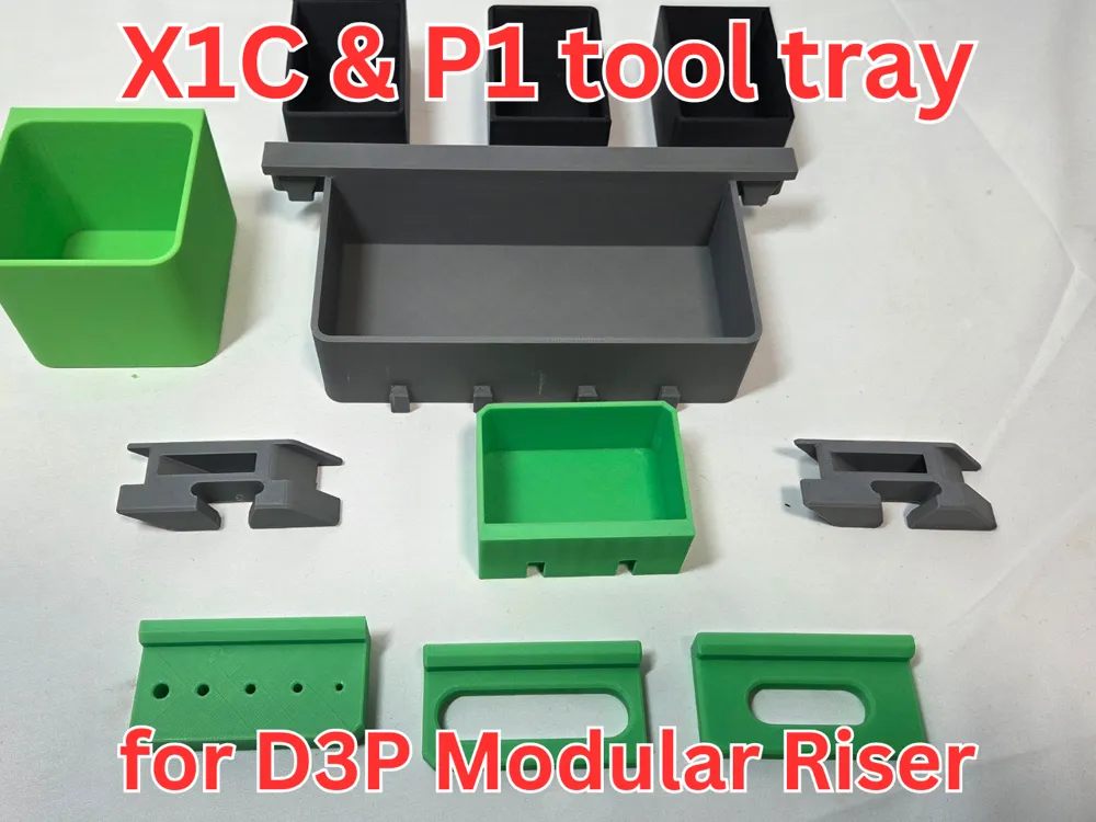 Modular tool tray for D3P riser - Free 3D Print Model - MakerWorld