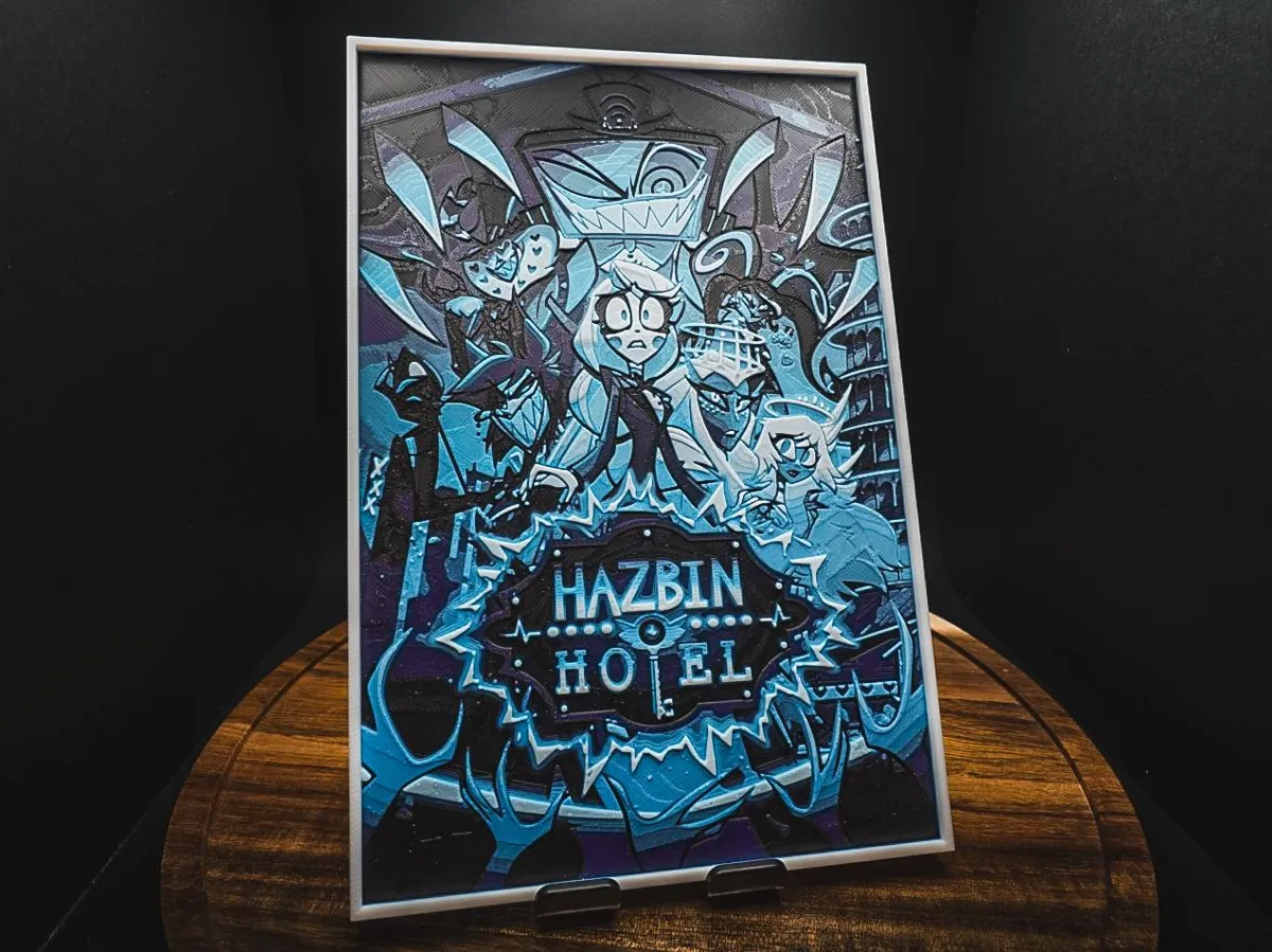 Hazbin Hotel (Season 2) (Series Poster - HueForge) - Free 3D Print ...