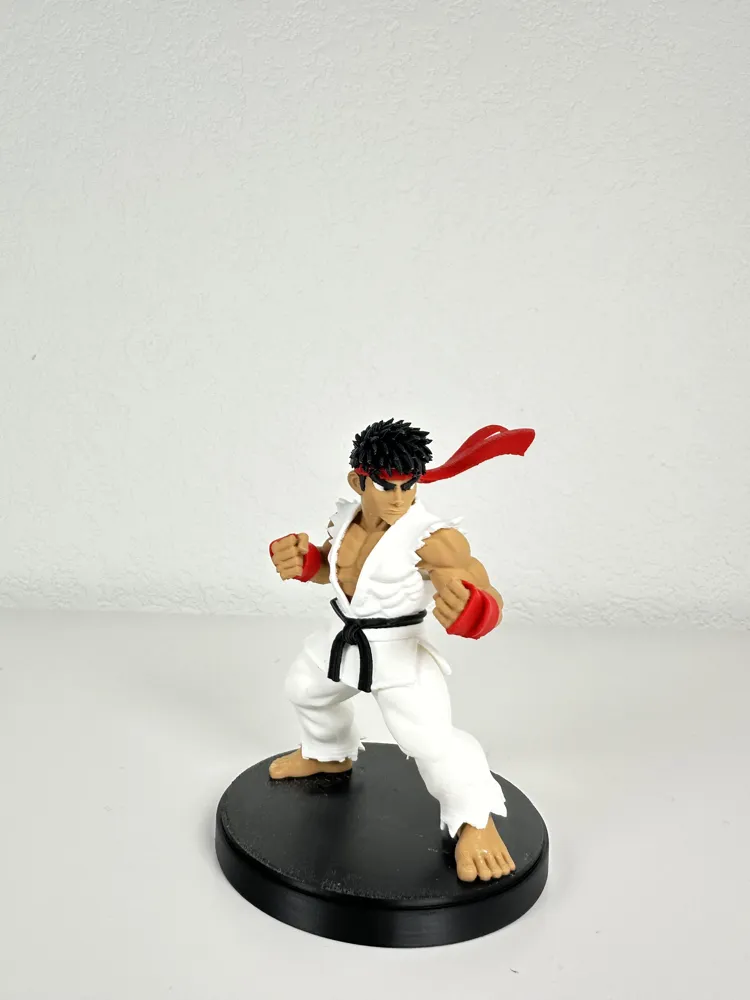 Street Fighter Ryu - Free 3D Print Model - MakerWorld