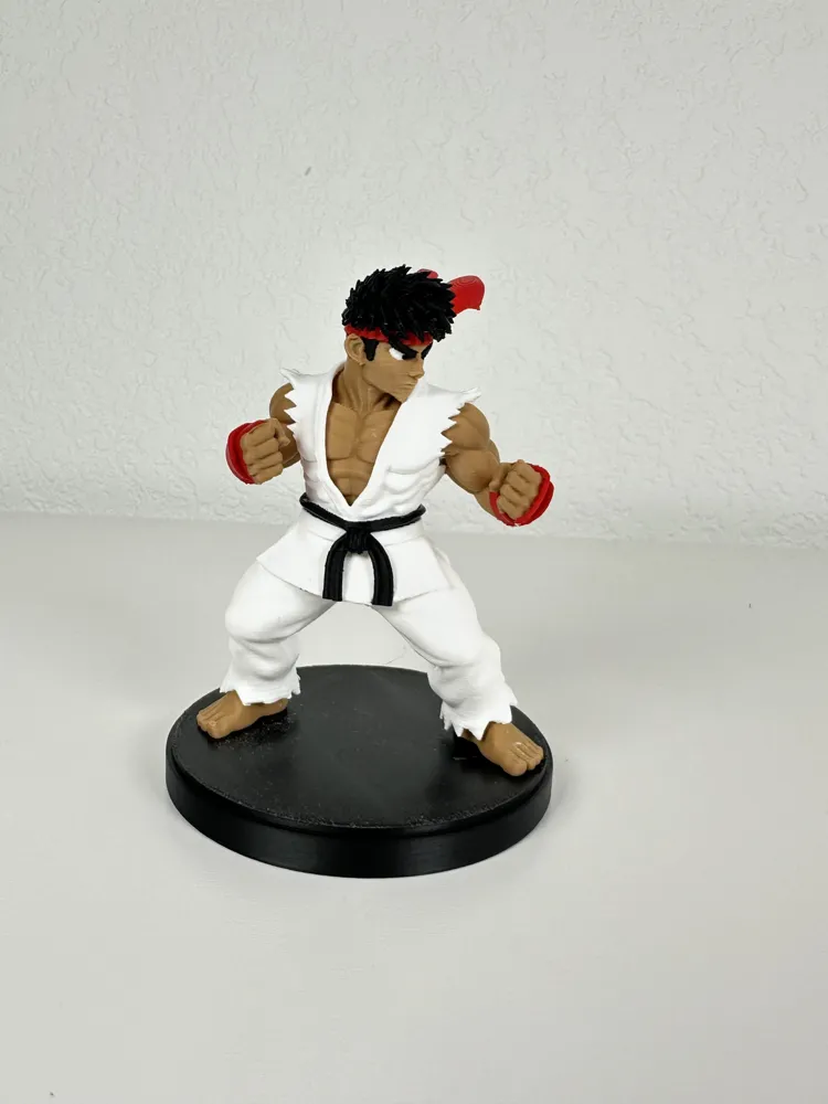 Street Fighter Ryu - Free 3D Print Model - MakerWorld
