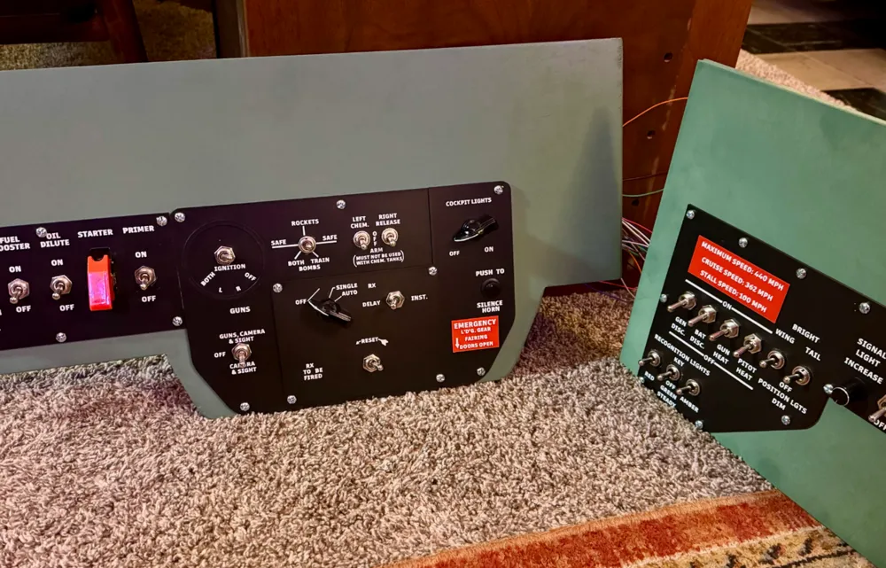 P51 Mustang Flight Simulation Panels by Boat - MakerWorld