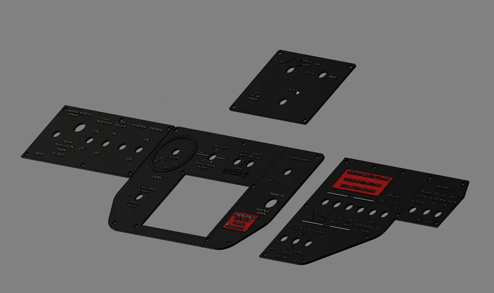 P51 Mustang Flight Simulation Panels - Free 3D Print Model - MakerWorld