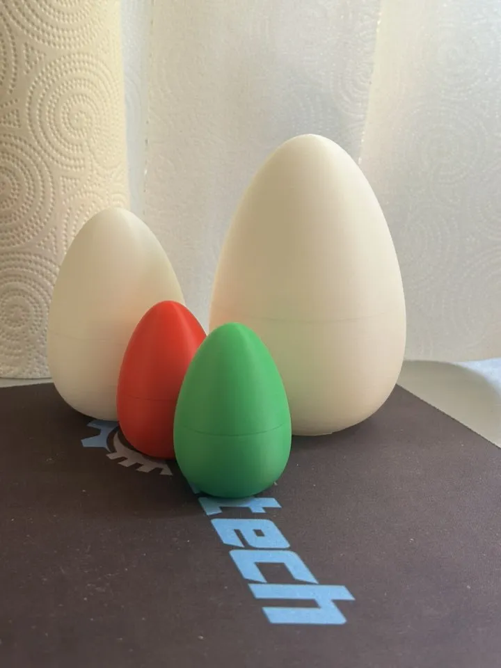 Threaded Hollow Egg shaped container. - Free 3D Print Model - MakerWorld