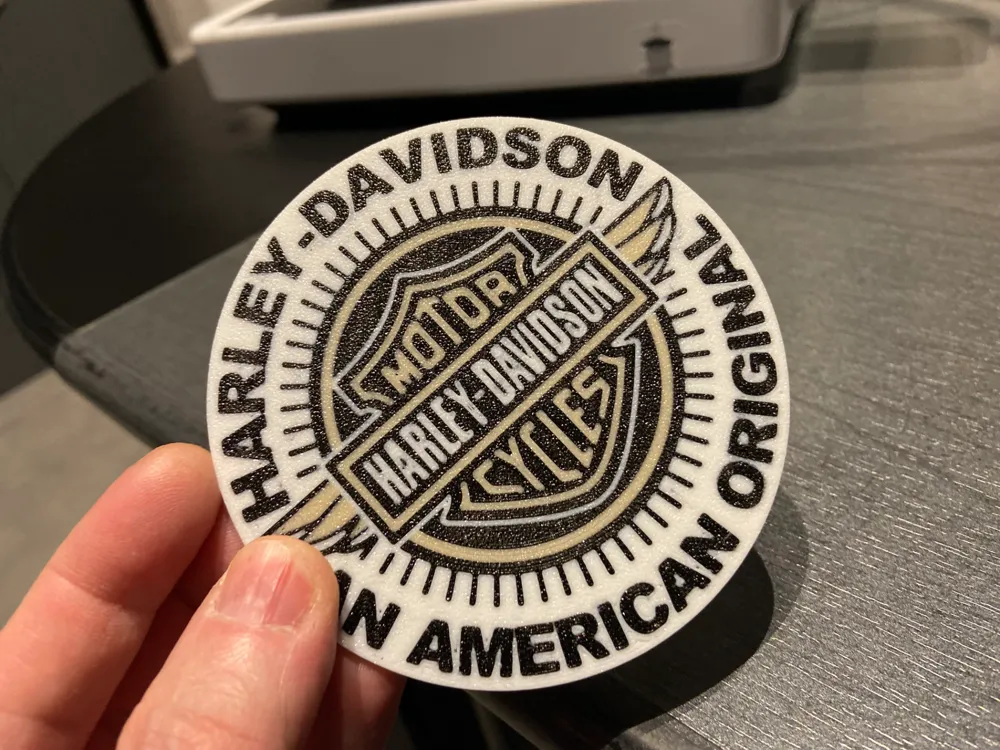 Harley Davidson Coaster by Kawa - MakerWorld