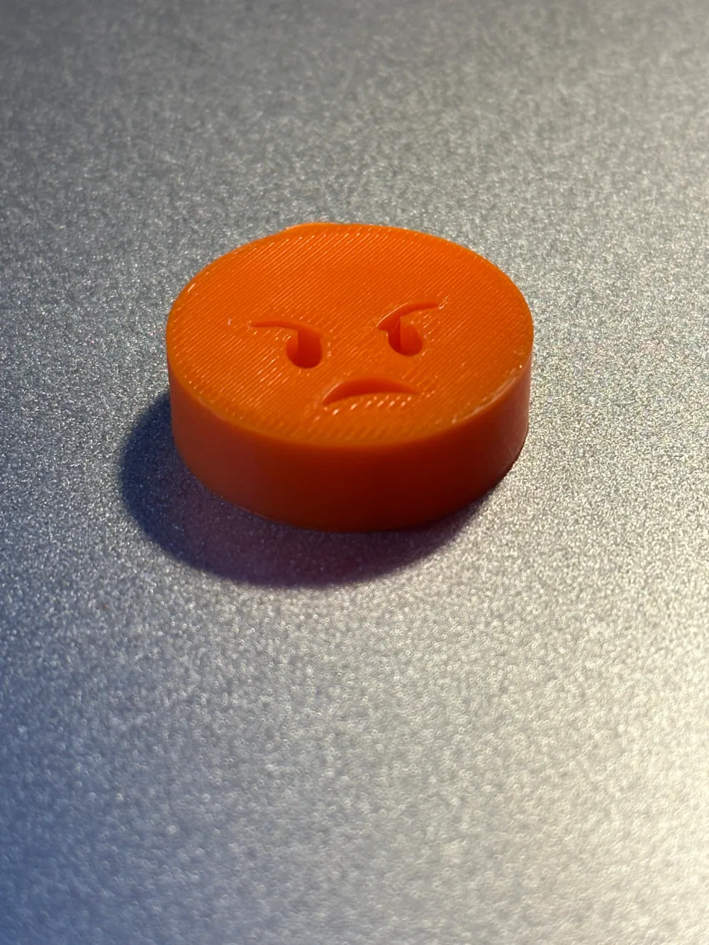 Angry Face Emoji Keychain by LORENZO - MakerWorld