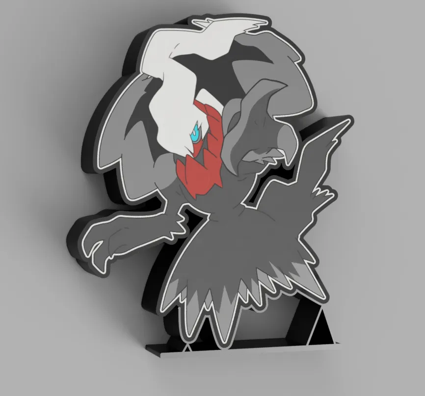 Pokemon Darkrai Pokedex 491 Lamp Stand / Wall by Pfandwert - MakerWorld