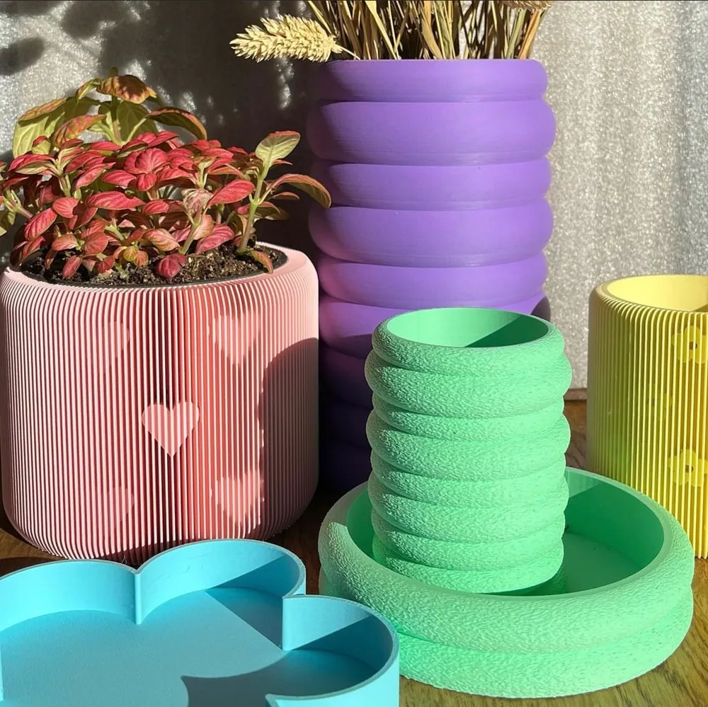 Valentine Hearts plant pot by T3D Objects - MakerWorld