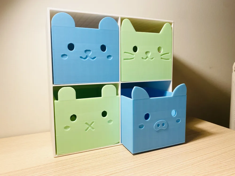 Small Animal Desktop Storage Drawer Cabinet (Q_Craft) no supports, no ...