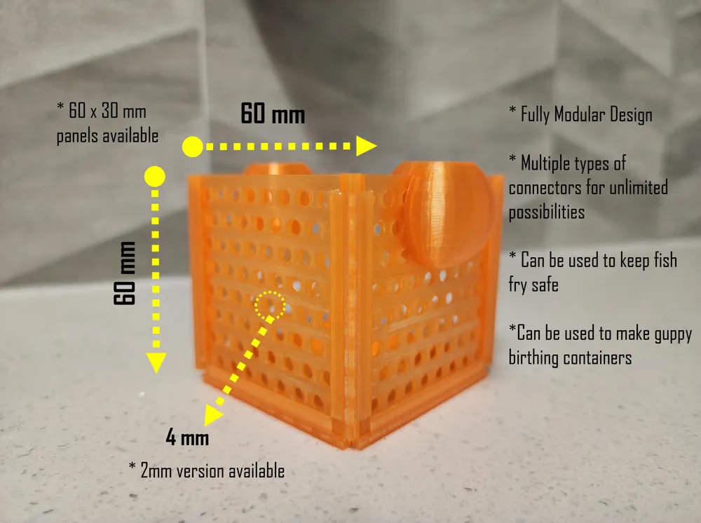 Modular Floating Fish Fry Isolator by MaxPower MakerWorld: Download ...