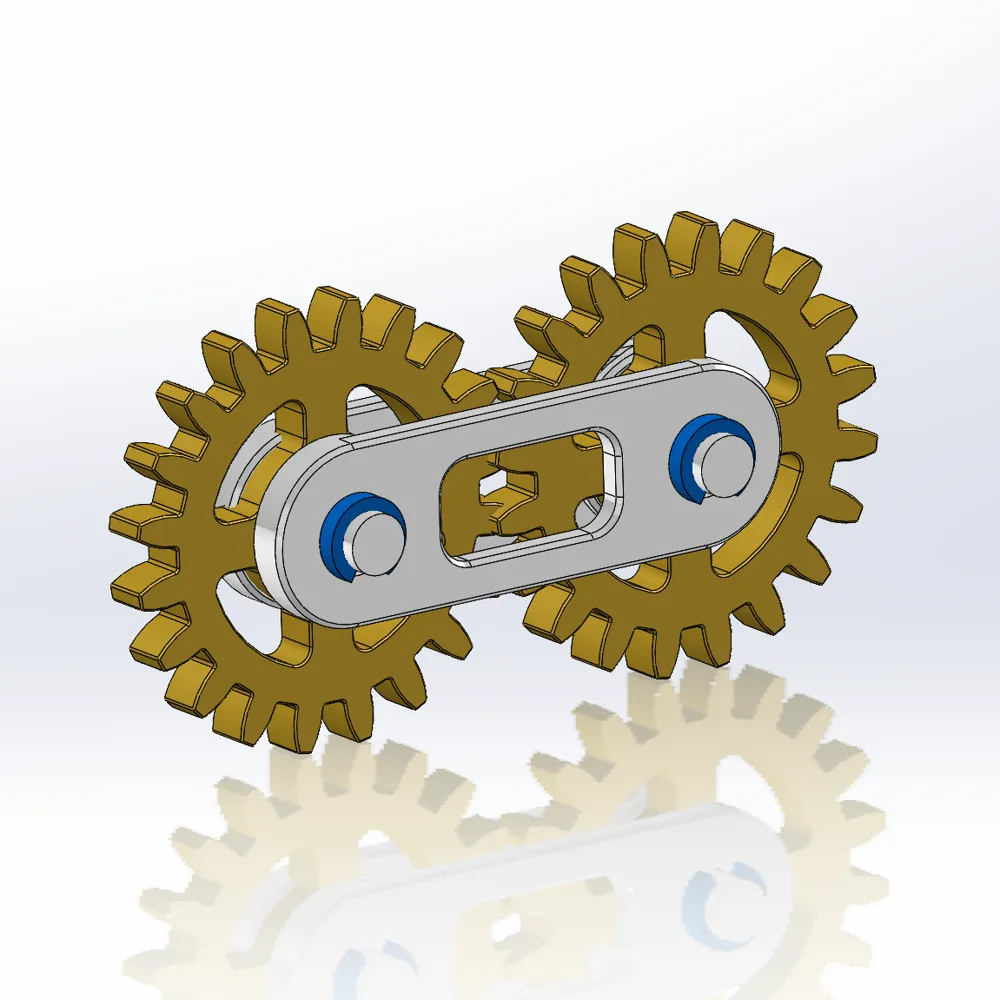MECHANICAL MODULAR GEARS TOY - GEAR MECHANISM - Free 3D Print Model ...