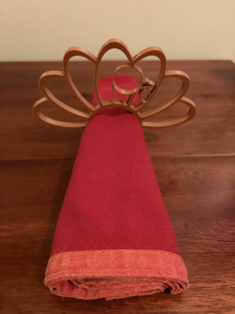 Turkey Outline Napkin Ring - Free 3D Print Model - MakerWorld