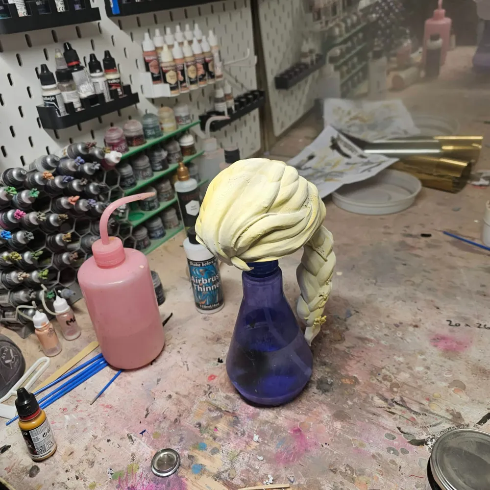FROZEN Elsa Hair 1:1 - Free 3D Print Model - MakerWorld