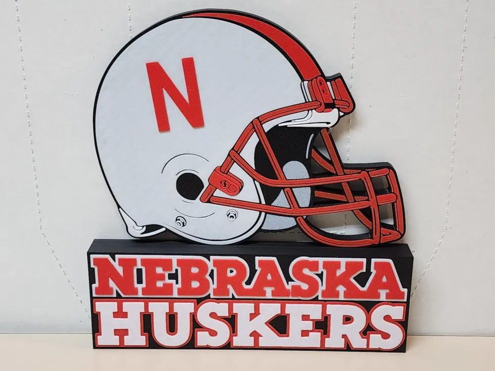 Nebraska Cornhuskers Wall or Desk Display by briankstan MakerWorld ...