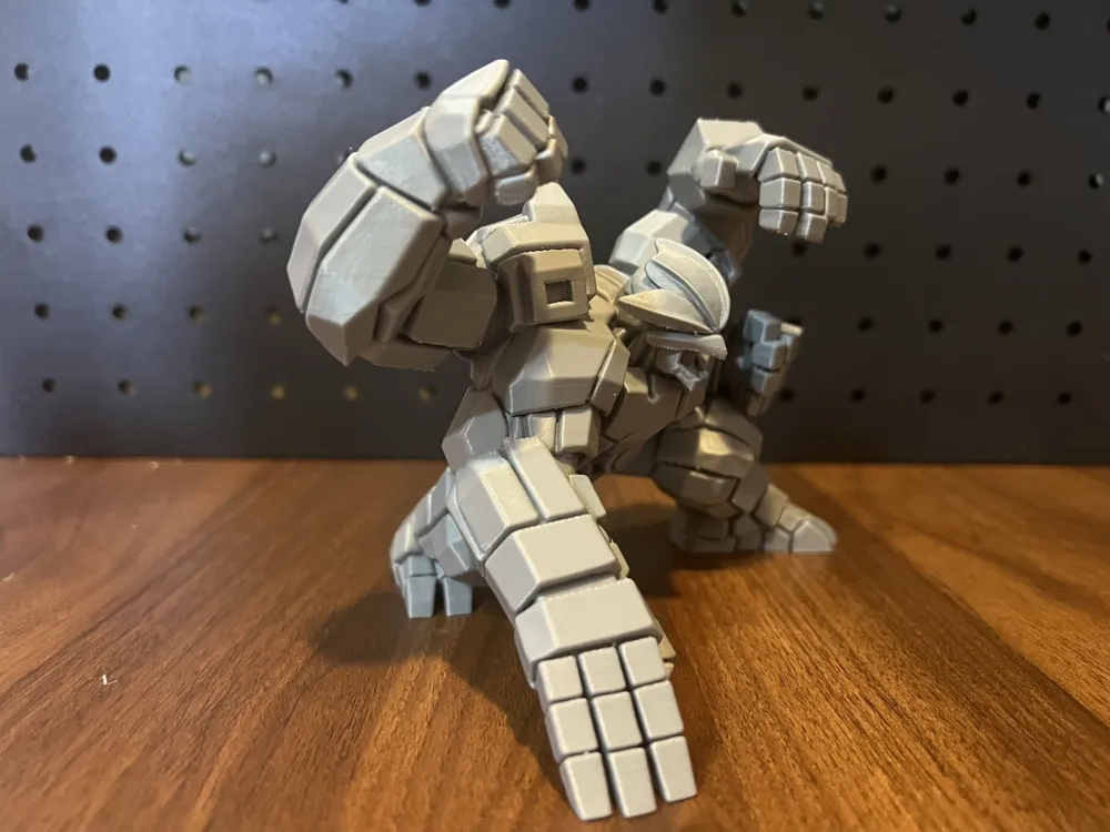 Mecha Pokemon Series Full-body Machamp Statue by AT62 MakerWorld ...