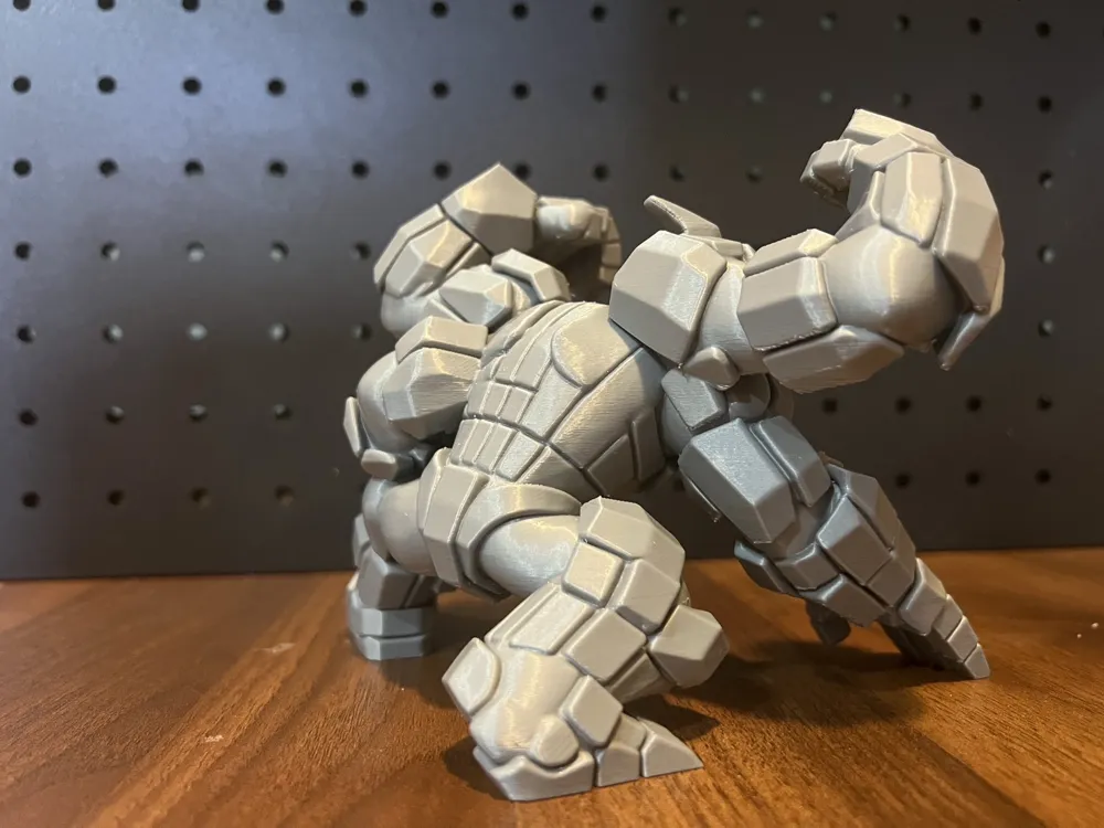 Mecha Pokemon Series Full-body Machamp Statue by AT62 MakerWorld ...