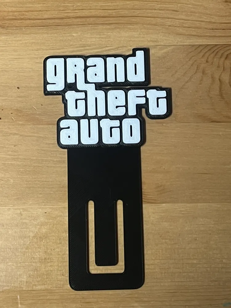 GTA bookmark by Morganja MakerWorld: Download Free 3D Models