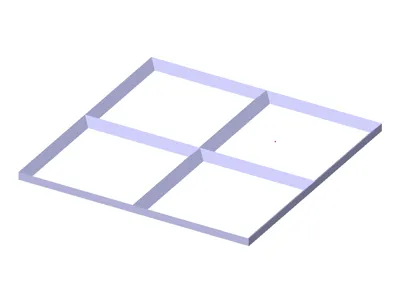 3x3 55 mm base grid for organizers by FlugtN - MakerWorld