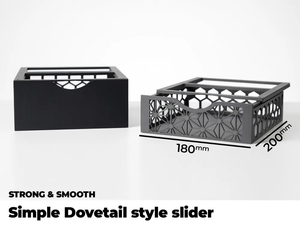 Under-Desk Drawer System | 2 Heights | 4 Styles - Free 3D Print Model ...