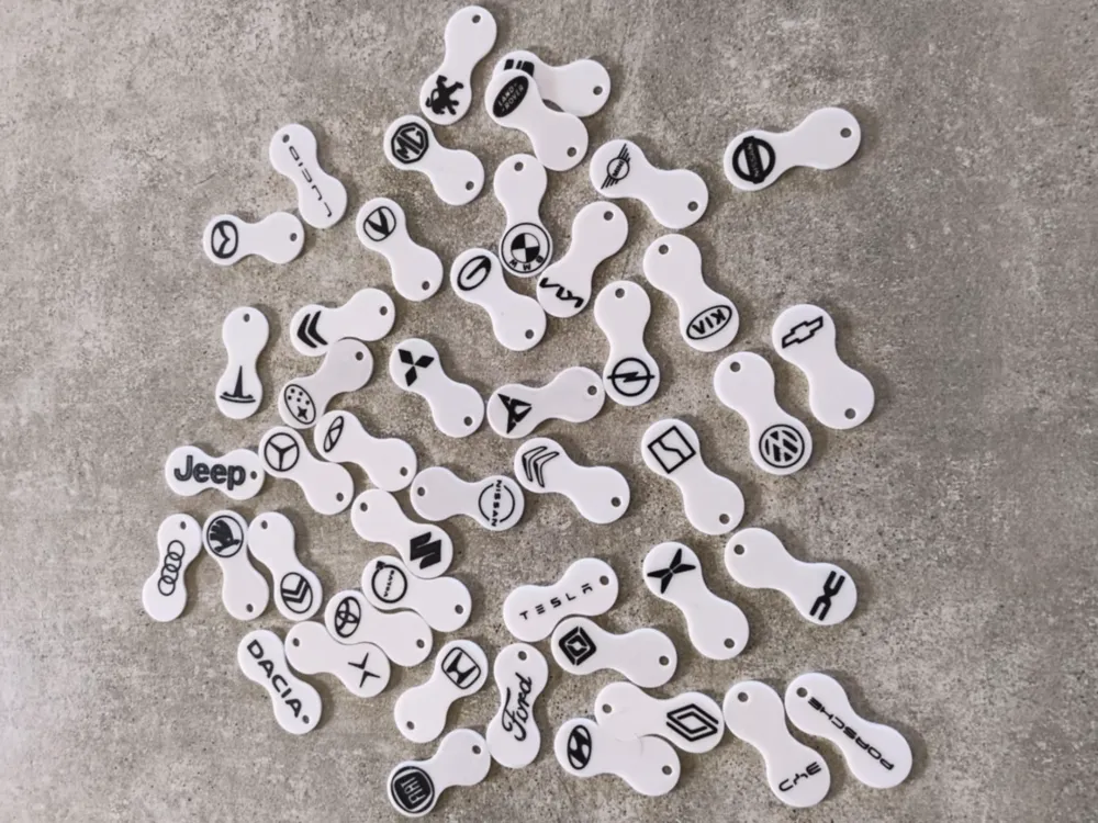 Shopping Trolley Token Keychain – (40+ Designs) - Free 3D Print Model ...