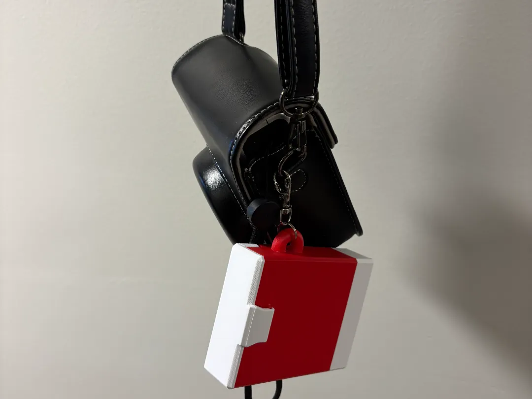 Instax Mini Film Carry Case Keychain - Free 3D Print Model - MakerWorld