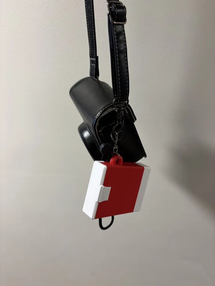 Instax Mini Film Carry Case Keychain - Free 3D Print Model - MakerWorld